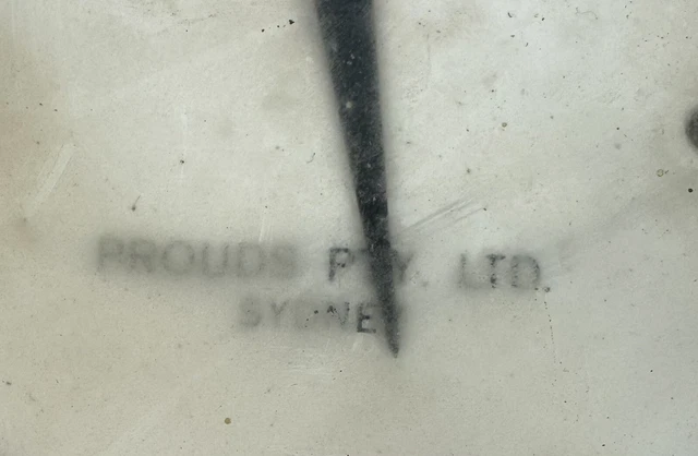 VINTAGE SMITH BAKELITE Wall Clock Prouds Sydney Read Description For ...