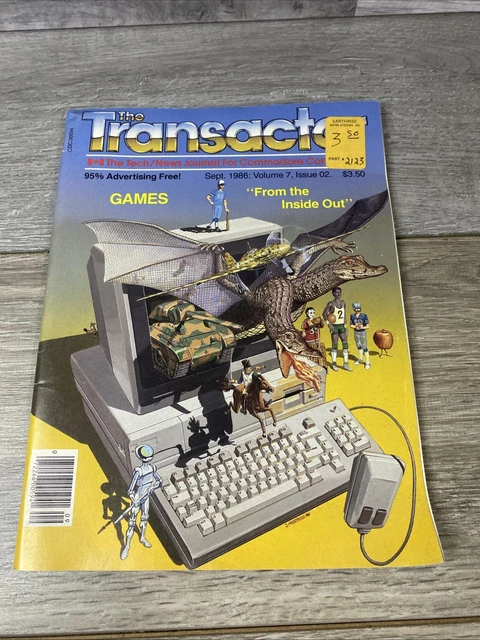 THE TRANSACTOR MAGAZINE Tech/News Journal Commodore Computers 1986 Vol 7 Iss 2 £9.86 - PicClick UK