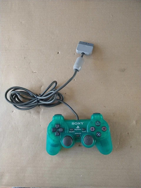SONY PS1/PS2 DUALSHOCK Emerald Green Analogue Controller, SCPH-1200 £15 ...