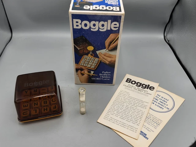 VINTAGE BOGGLE HIDDEN Word Game, 1976 Parker Brothers / General Mills £ ...