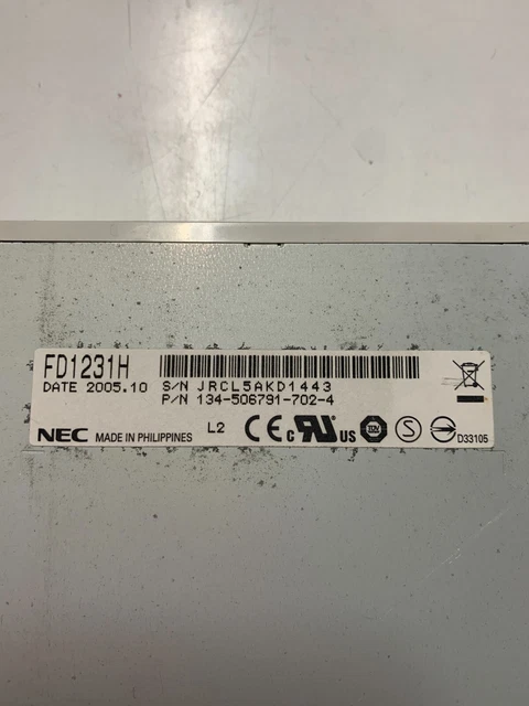 NEC DISKETTENLAUFWERK FD1231H Floppy Disk Drive Disketten Laufwerk EUR ...