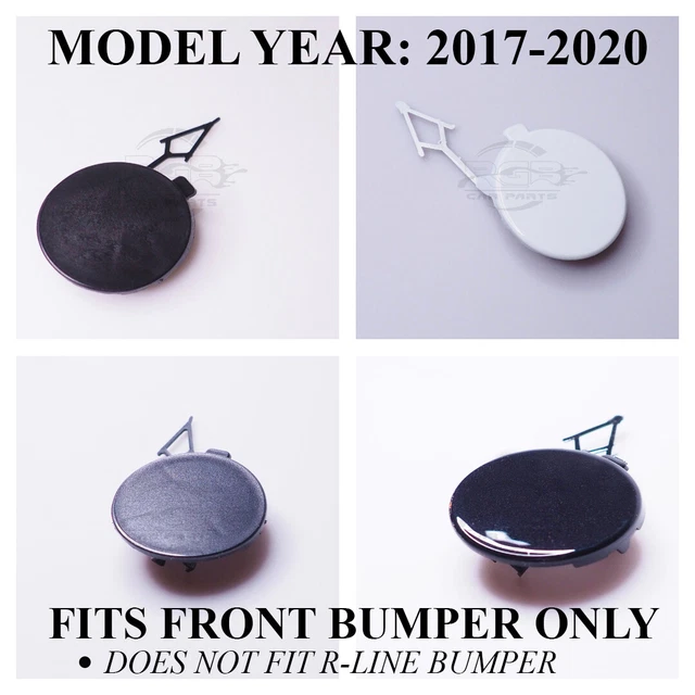 FRONT BUMPER TOW Hook Cover Towing Eye Cap For VW T-Roc 2017-2020 ...