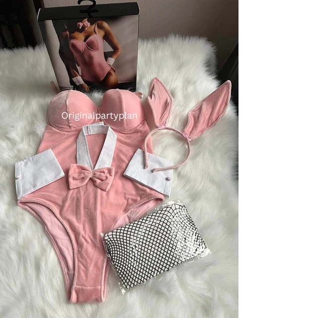 ANN SUMMERS SEXY Tuxedo Bunny Velvet Body Role Play sizes 6-26 Pale ...