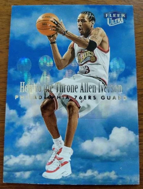 INSERT ALLEN IVERSON, 1999-00 FLEER ULTRA HÉRITIER DU TRÔNE #1 de 10HT ...