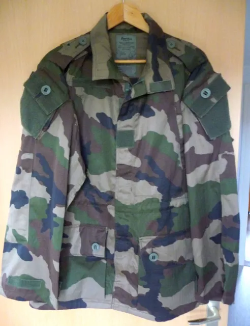 VESTE TREILLIS COMBAT militaire 97/104 C T4 S2 CHEVRON RIP STOP 3C ZC ...