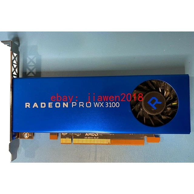 FULL HEIGHT + Low Profile AMD Radeon Pro WX 3100 WX3100 4GB GDDR5 ...
