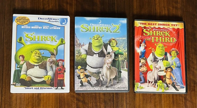 SHREK TRILOGY DVD Lot - Shrek, Shrek 2, Shrek The Third £6.77 - PicClick UK