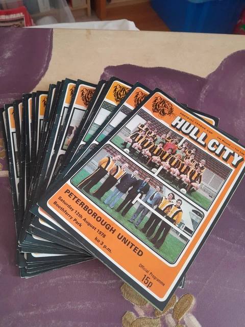 HULL CITY HOME Football Programmes x 29 1978/1979 All Listed (Inc x 3 P ...