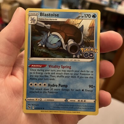POKÉMON TCG BLASTOISE Pokemon GO 017/078 Holo Holo Rare EUR 2,33 ...