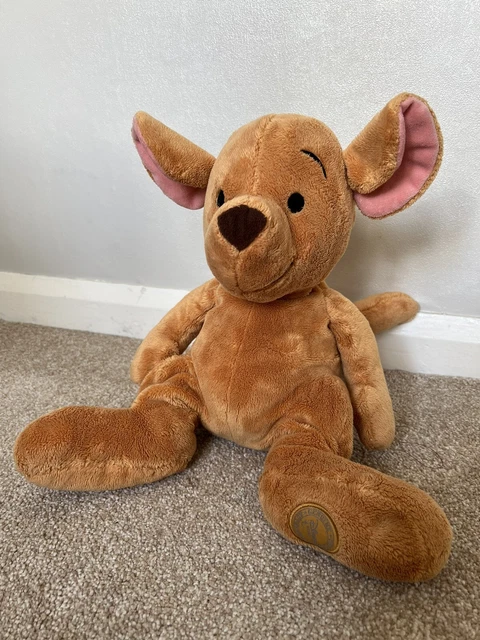 DISNEY STORE ROO Plush Soft Cuddly Toy Winnie The Pooh Stamped Kangaroo ...