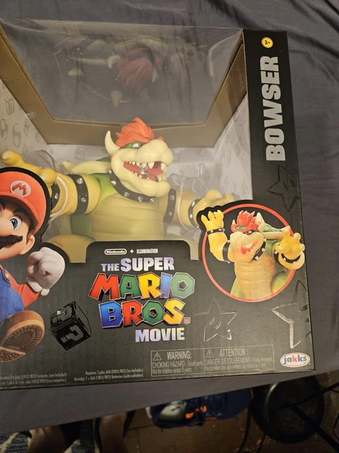SUPER MARIO BROS Movie 2023 Bowser 7" Figure Fire Breathing Jakks ...