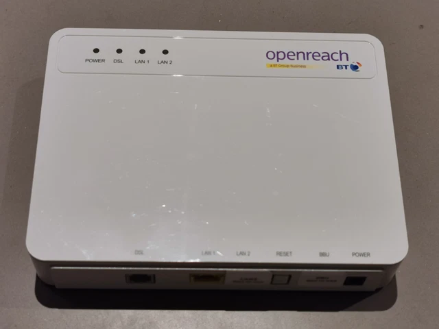 BT OPENREACH FIBRE VDSL2 Modem - ECI Telecom - B-Focus V-2FUB/r Rev B ...