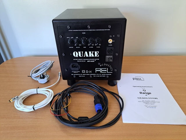 REL QUAKE ACTIVE/POWERED Subwoofer Bass Lautsprecher voll ...