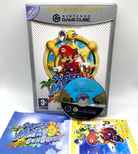 SUPER MARIO SUNSHINE Gamecube PERFETTO Completo Italiano per ...