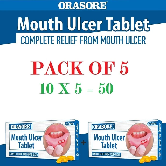 ORASORE MOUTH ULCER Relief Gel With Spearmint, Fennel & Glycerine 50 ...