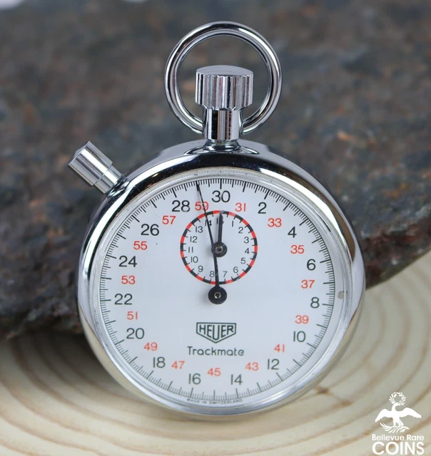 1970'S HEUER TRACKMATE Swiss Made Mechanical Stop Watch Vintage Ref 593 ...
