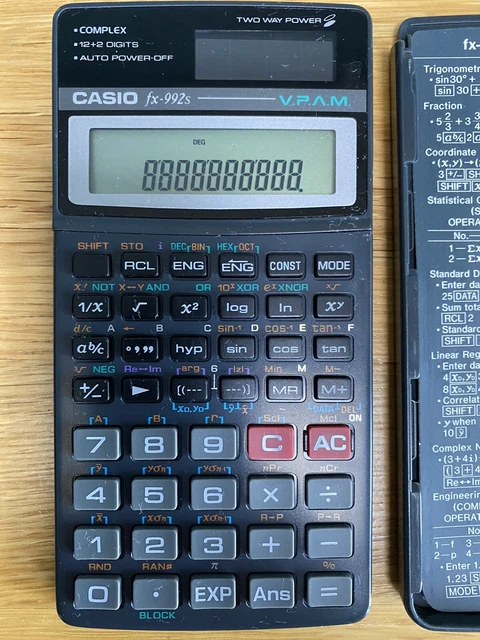 CASIO FX-992S SCIENTIFIC Calculator Vintage £19.99 - PicClick UK