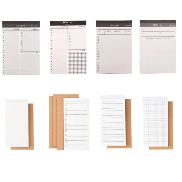 SMALL NOTES PAPERS Writing Pad Pocket Check-lsit Daily 50 Sheets £3.60 ...