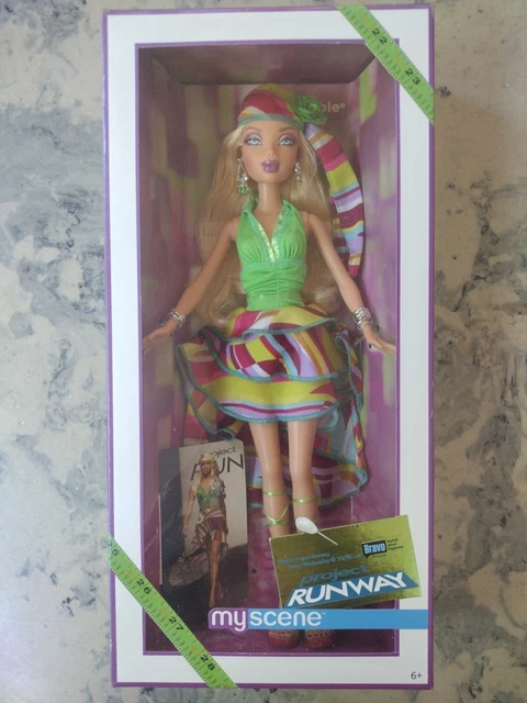 BARBIE DOLL PROJECT Runway My Scene Doll Nrfb New 2006 Blonde , Green ...