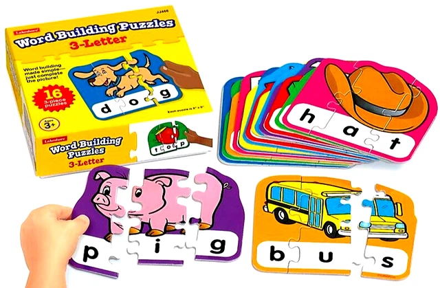 3-LETTER WORD BUILDING Puzzles Self Correcting Word Building Puzzle $18 ...