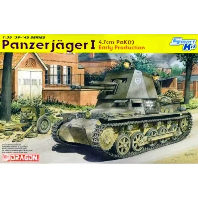 DRAGON 1/35 WW2 German PANZERJAGER I 4.7cm tank SMART KIT £62.99 ...