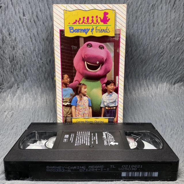 BARNEY AND FRIENDS Caring Means Sharing VHS Tape 1992 Time Life Cartoon ...