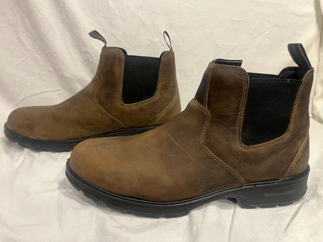 MEN'S TIMBERLAND PRO Composite Toe Metal Free Slip-On Work Boots A2CFX ...