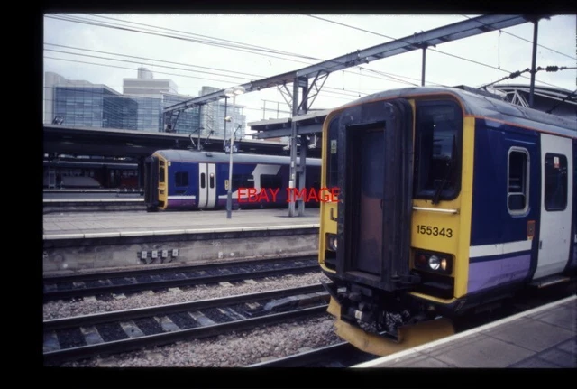 ORIGINAL 35MM SLIDE BR CLASS 155 UNIT 155343 AT LEEDS STATION £3.25 ...