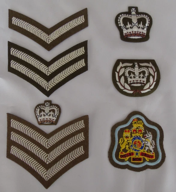 BRITISH ARMY RANK Badges Lance Corporal to Warrant Officer $13.07 ...
