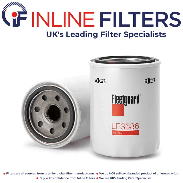 FLEETGUARD LF3536 LUBE Filter - Genuine Fleetguard - NEXT DAY DELIVERY ...