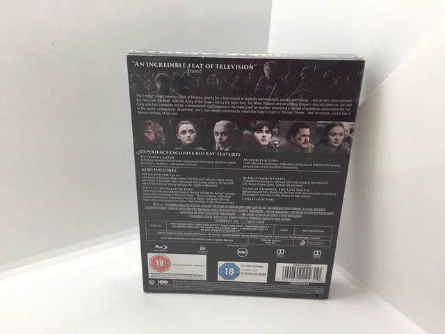 GAME OF THRONES Blu Ray Sealed Box Set Season 8 £26.63 - PicClick UK