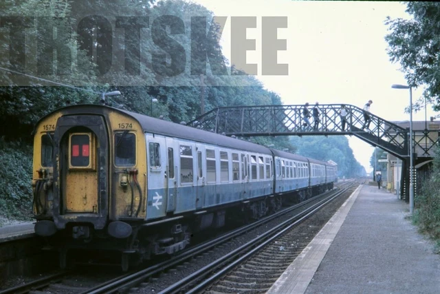 35MM SLIDE BR British Rail Electric EMU Class 411 1574 Shepherds Well ...