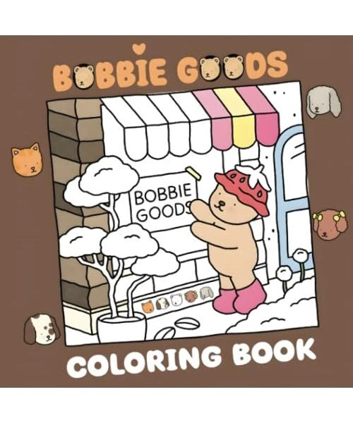 BOBBIE GOODS COLORING Book: Adorable Bear & Animal Friends for Relaxing ...