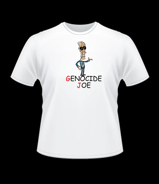 T-SHIRT GENOCIDE JOE biden Israel Gaza guerra Palestina XS S M L XL XXL ...