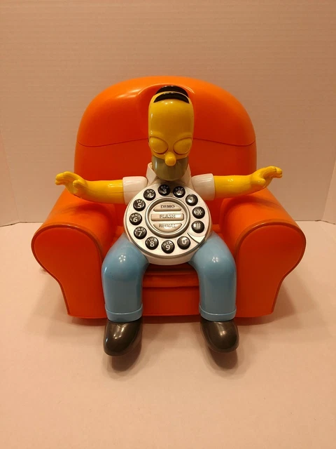 HOMER SIMPSON ANIMATED Talking Telephone - The Simpsons - 2004 - Tested ...