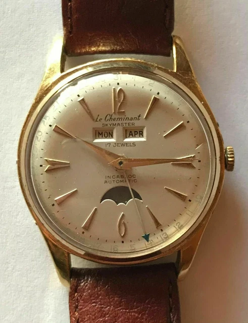 LE CHEMINANT HIGH class Felsa 693 Bidynator moonphase calendar EUR 1. ...