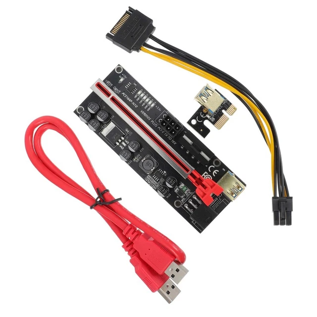 PCIE RISER MINING Graphic Card Extension Cable GPU Graphics Extender ...