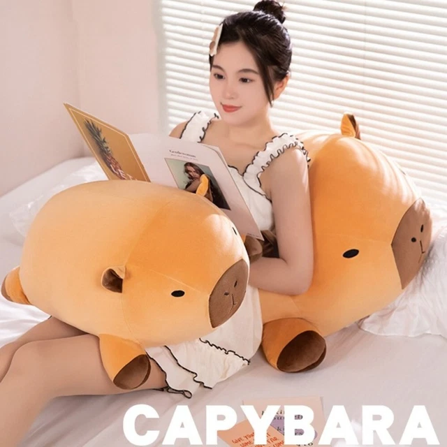 FLUFFY CAPYBARA PLUSH Doll Cartoon Capibara Fluffty Doll Birthday Gift £34.96 - PicClick UK