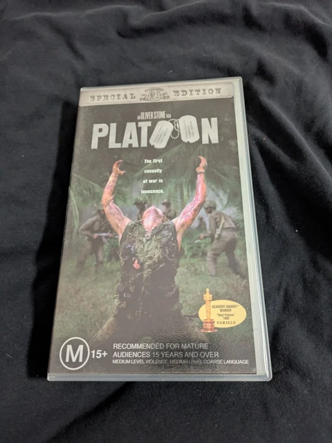 PLATOON SPECIAL EDITION VHS Oliver Stone War Drama Classic Movie Collectors $15.50 - PicClick AU