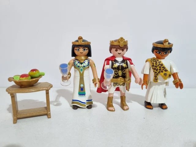 PLAYMOBIL 5394 EMPEREUR romain César Cléopâtre Rome esclave banquet ...