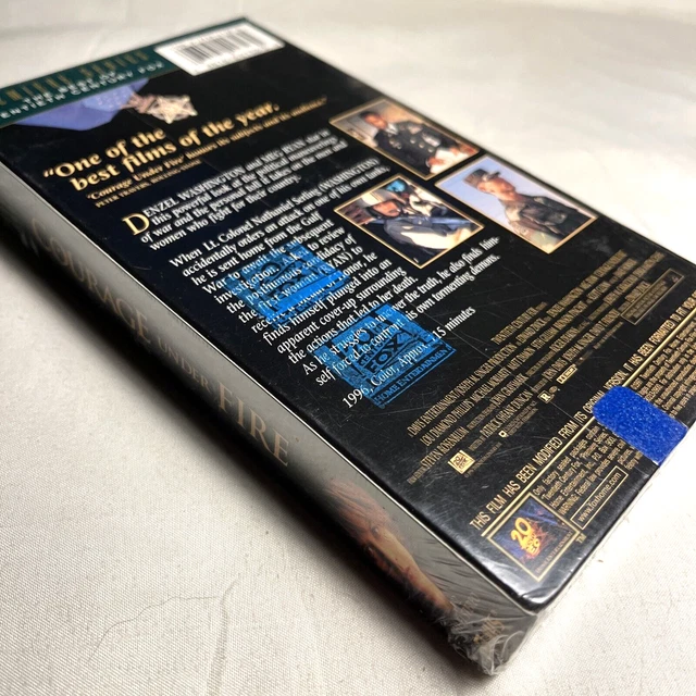 COURAGE UNDER FIRE VHS Denzel Washington Meg Ryan War Military Sealed ...