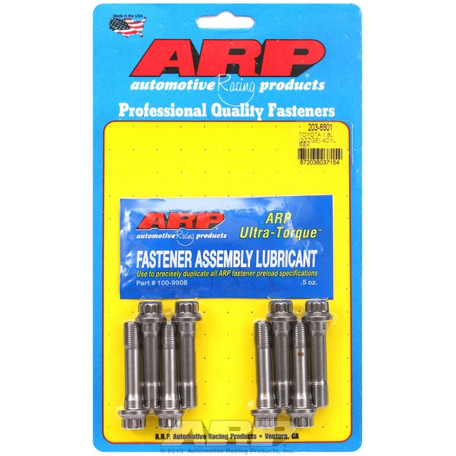 ARP CONNECTING ROD Bolt Set 203-6301; Pro-Series 12pt ARP2000 for ...