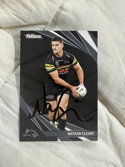 SIGNED NATHAN CLEARY Penrith Panthers 2024 NRL Traders Card $25.00 ...