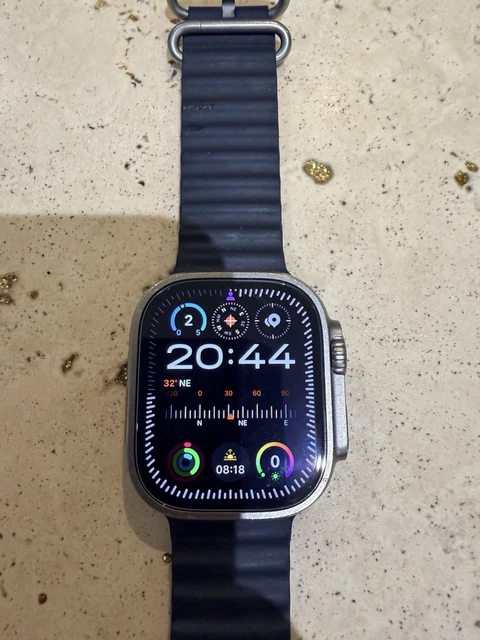 APPLE WATCH ULTRA (1st Gen) 49mm Titanium MIdnight Ocean Band £265.90 ...