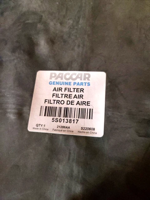 (NEW) PACCAR OEM Peterbilt Particulate Cabin Air Intake Filter P/N ...