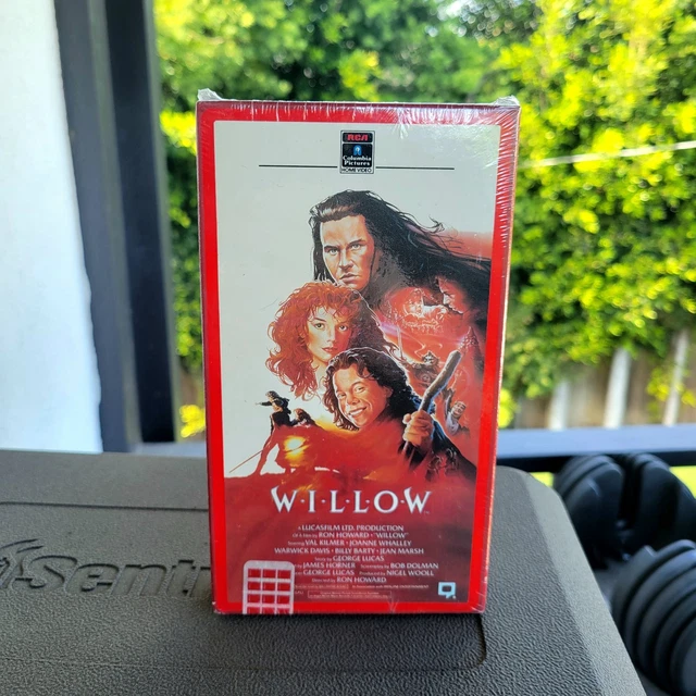 WILLOW VHS MOVIE VAL Kilmer (Early Sticker Seal) RCA Columbia Sealed ...