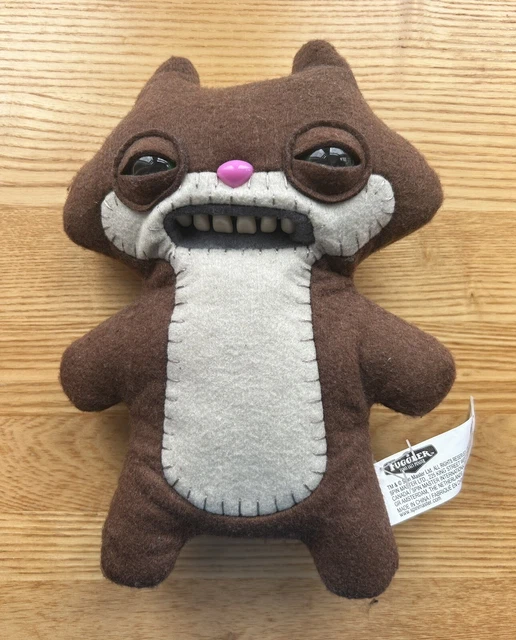 FUGGLER FUNNY UGLY Monster Sketchy Squirrel Brown Felt Soft Toy £10.00 ...