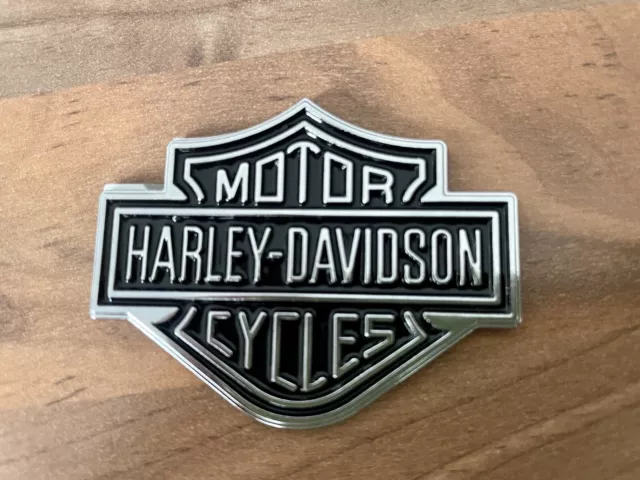 HARLEY DAVIDSON CHROME Motorcycle Body Tank Emblem Badge Logo Metal £8. ...