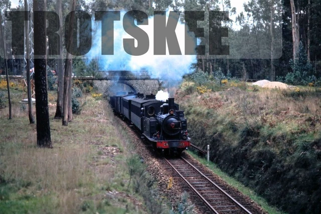 35MM SLIDE CP Portugal Railways Steam Loco E102 1974 Original ...