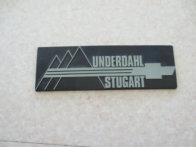 UNDERDAHL STUGART CHEVROLET dealership car badge / emblem - $30.00 ...